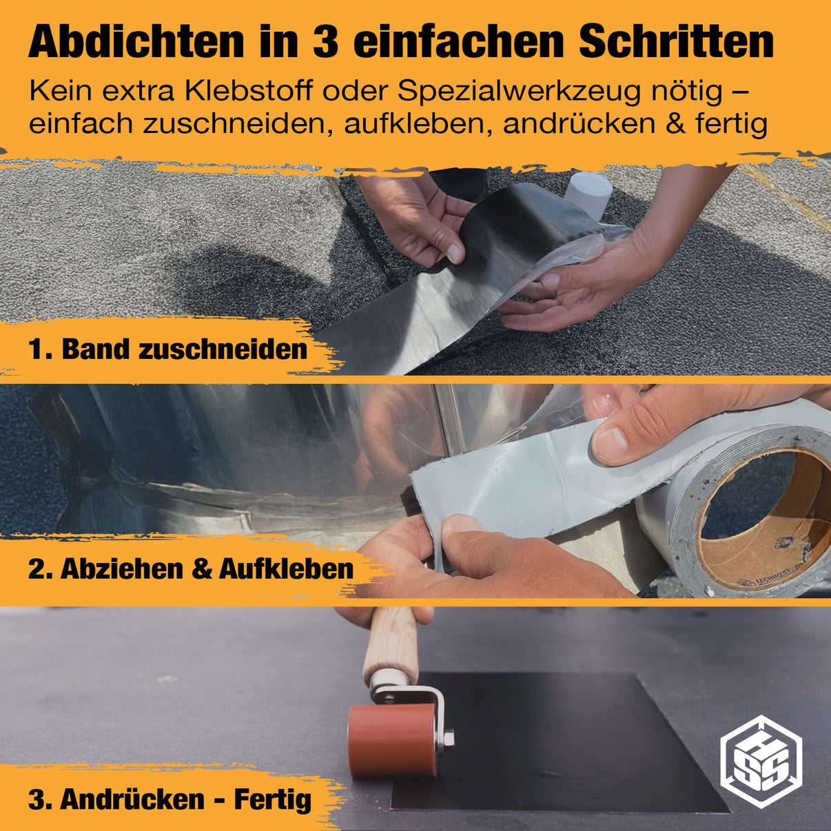 Dach Reparaturband mit MicroSealant® – Abdichtung-Direkt