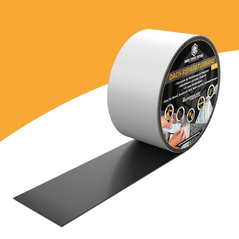 Dachrinnen reparieren - so gehts! - HSS® Dach Reparaturband ...